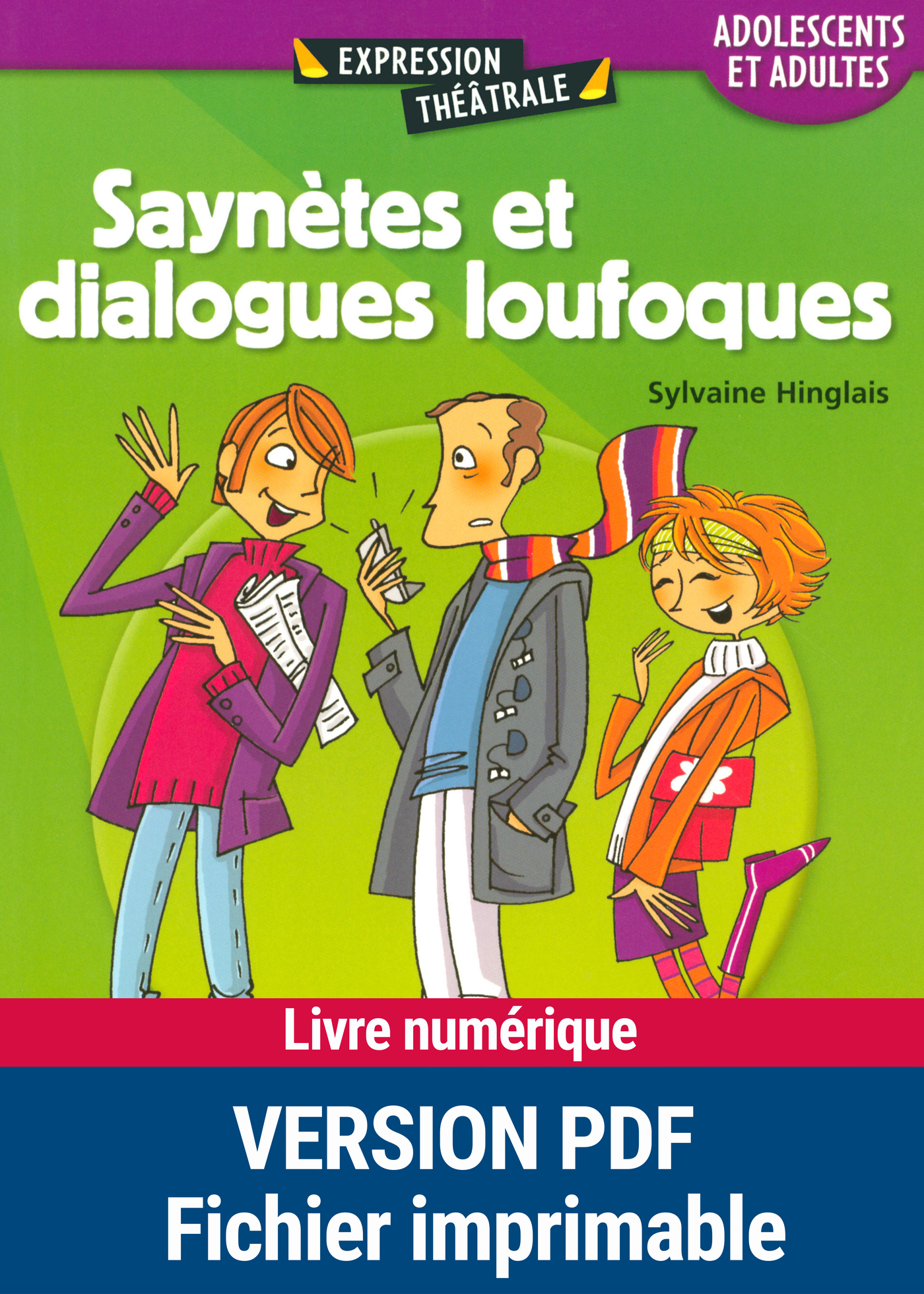 Saynètes et dialogues loufoques - Sylvaine Hinglais - Manuels scolaires